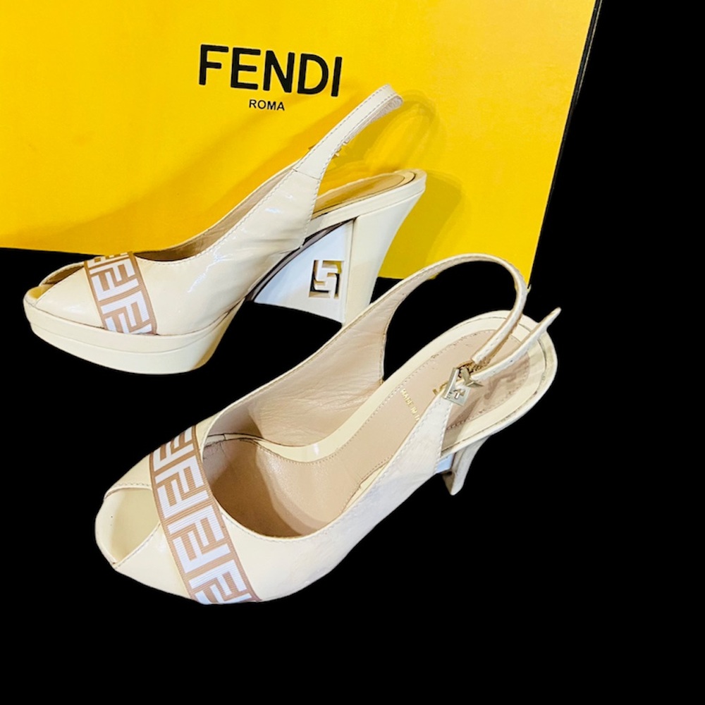 Fendi Shoes Wedge Heels Pumps Designer Luxury - Gem